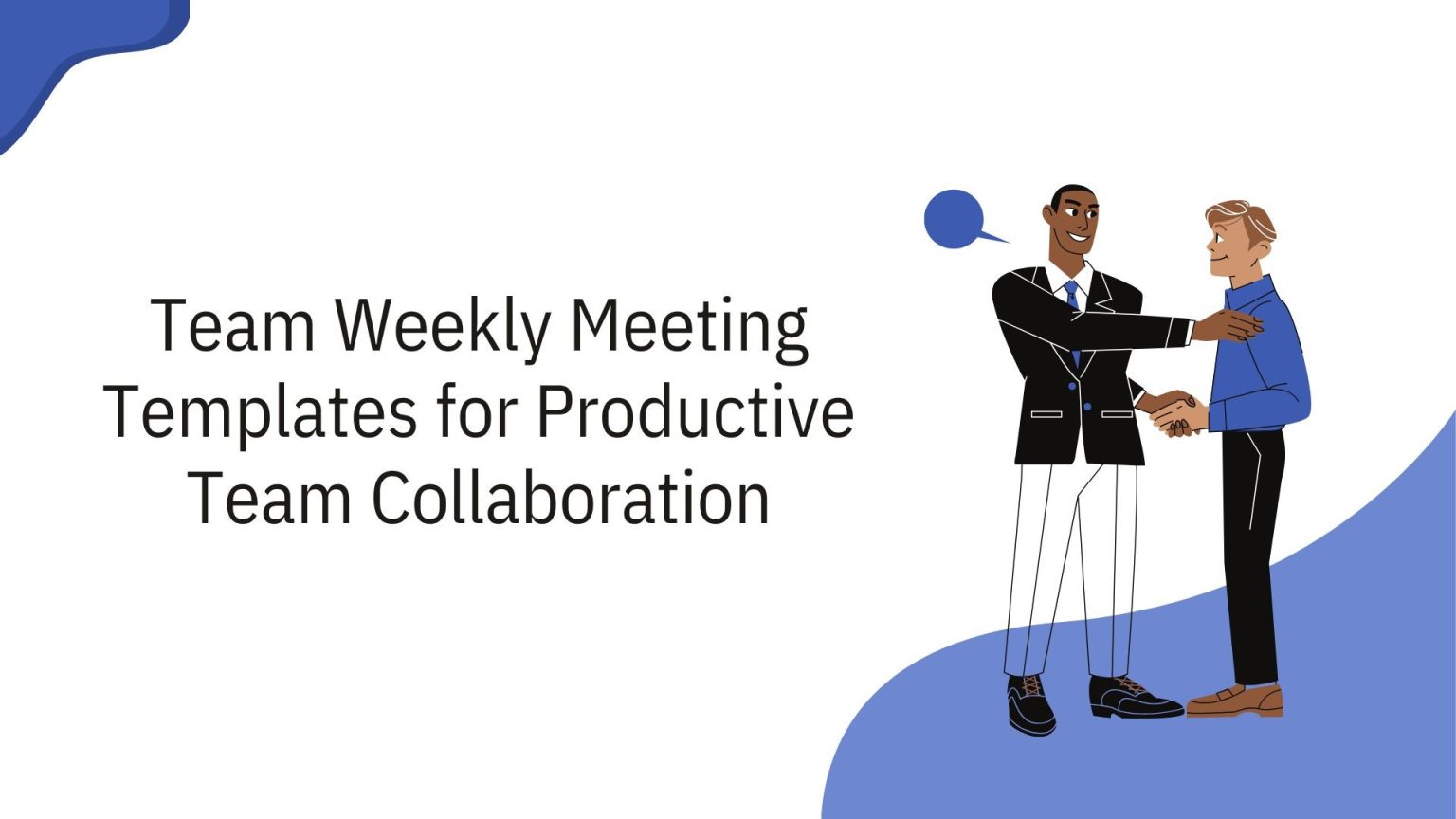 Team Weekly Meeting Templates for Productive Team Collaboration - Vomo