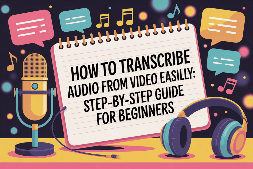 How to Transcribe Audio from Video Easily: Step-by-Step Guide for Beginners