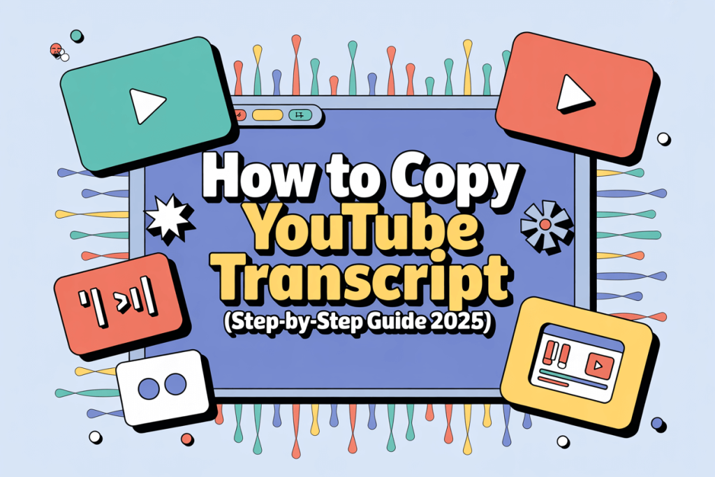 How to Copy YouTube Transcript (Step-by-Step Guide 2025)