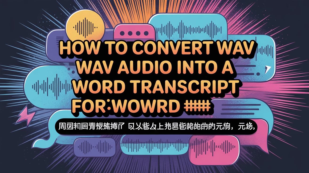 How to Convert WAV Audio into a Word Transcript for Word