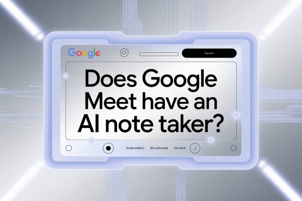 Does Google Meet Have an AI Note Taker?