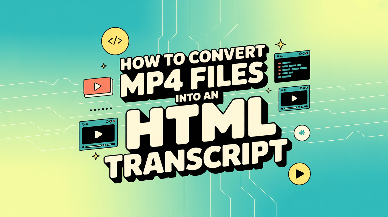 Cómo convertir archivos MP4 en una transcripción HTML