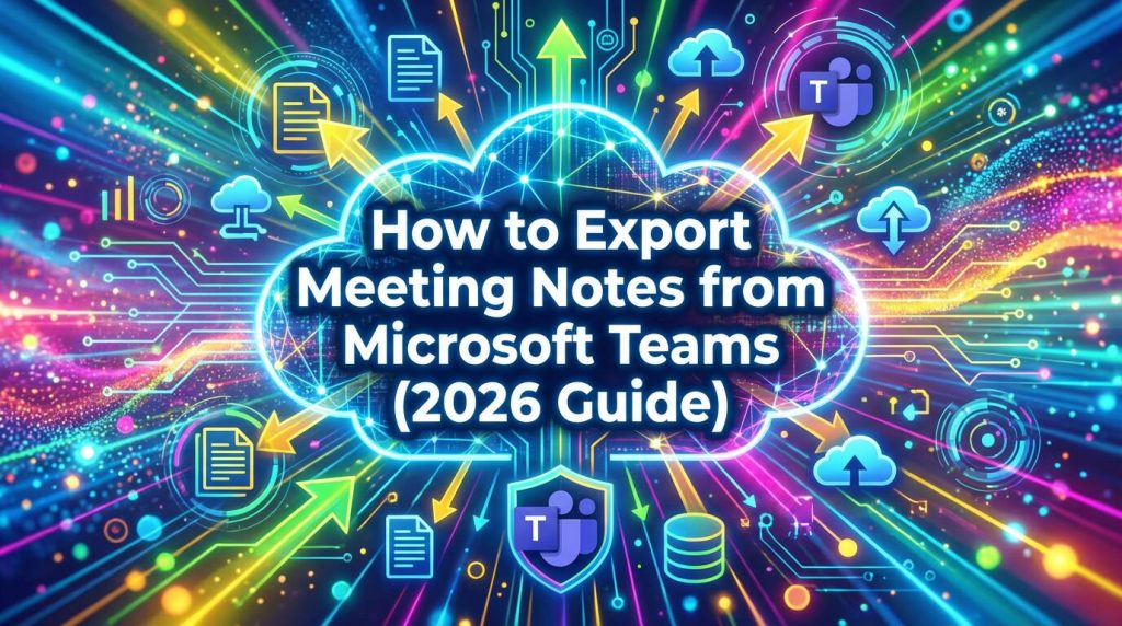 How to Export Meeting Notes from Microsoft Teams (2026 Guide)