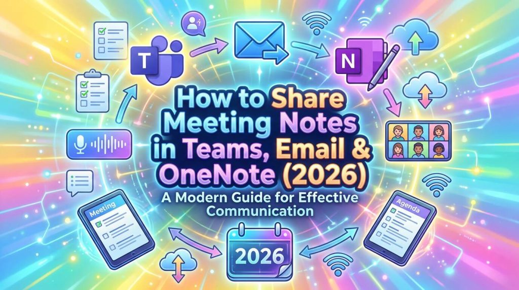 How to Share Meeting Notes in Teams, Email & OneNote (2026)